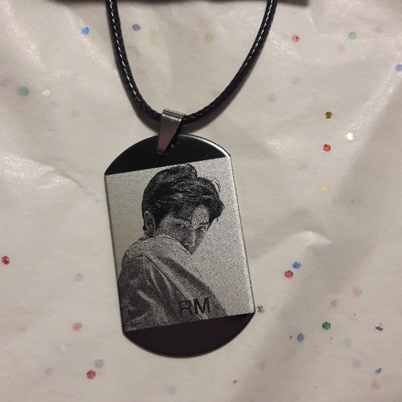 Jewelry | Bts Kpop Rm Dog Tag Necklace | Poshmark
